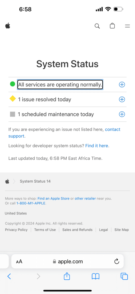 How To Check Apple System Status (Apple Services, Stores, and iCloud ...