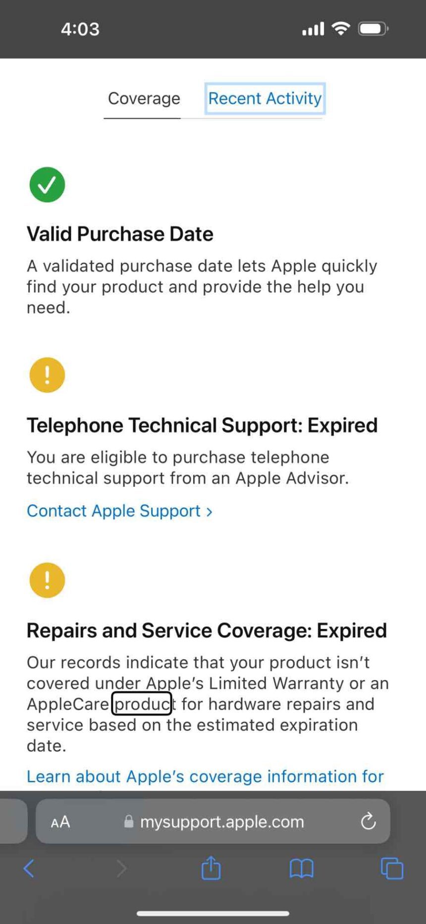 How To Check Your Apple Warranty Status in a Variety of Ways | GeeksChalk