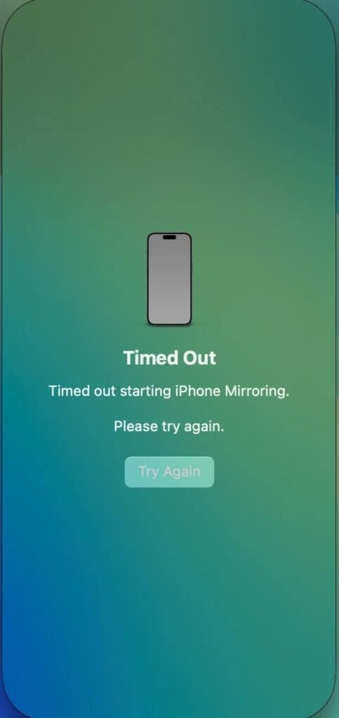 How to Fix iPhone Mirroring Not Working and Timed Out Error | GeeksChalk