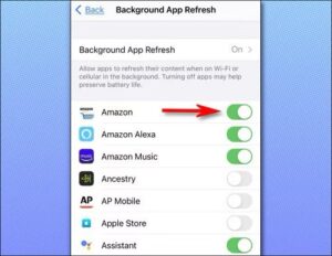 How to turn off Background App Refresh on iPhone or iPad | GeeksChalk