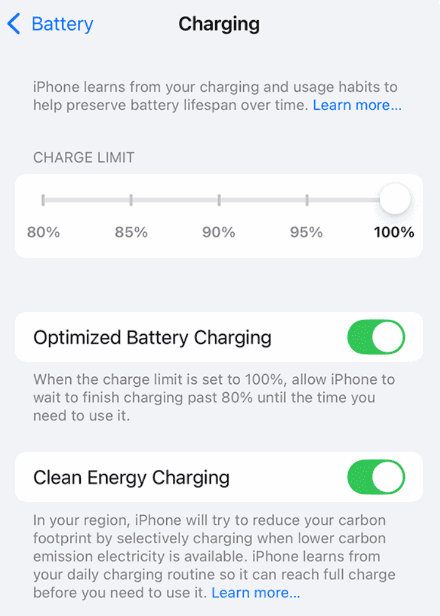 iPhone: Optimized Battery Charging Vs Charge Limit (Which Is Better for ...